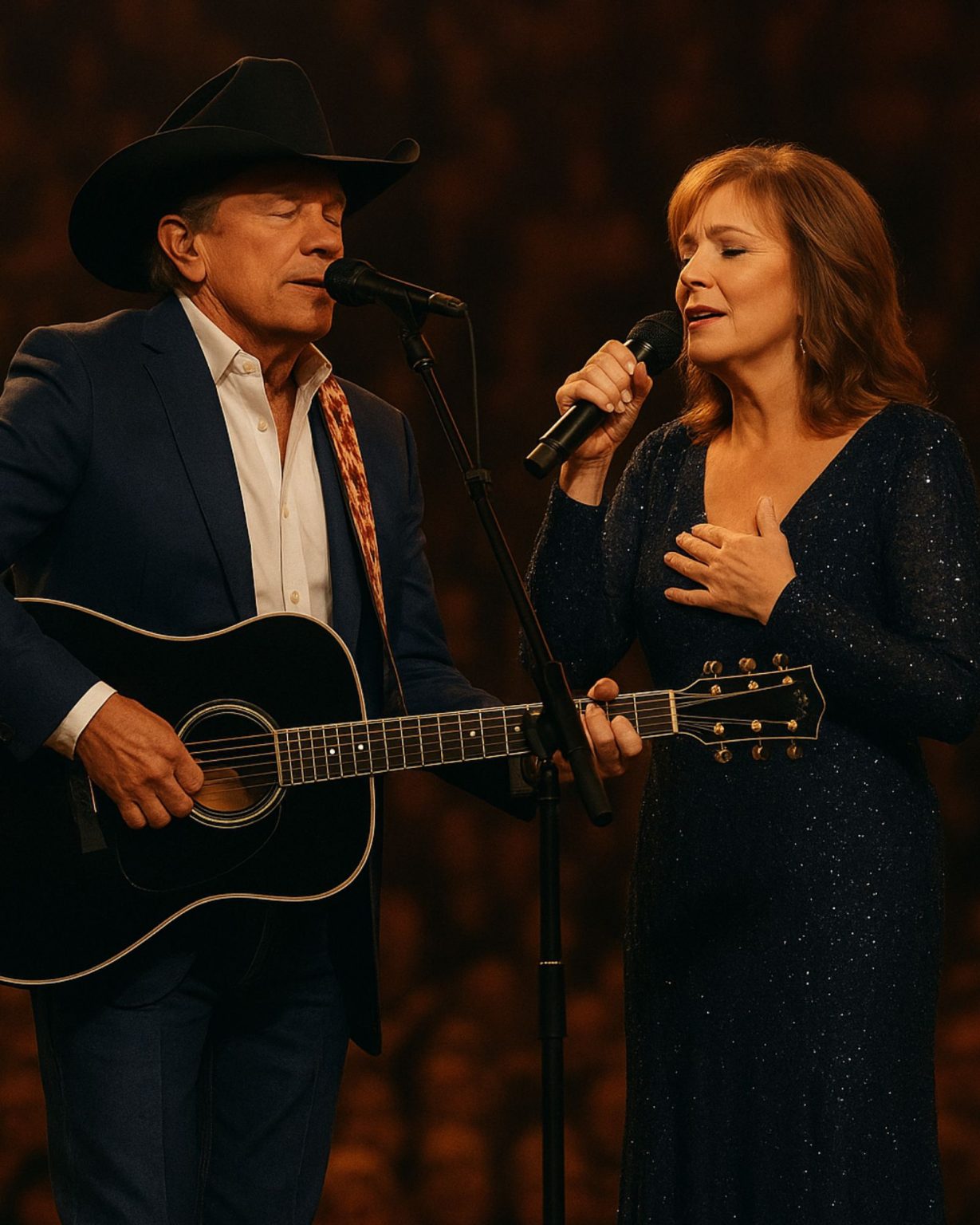 On a night filled with gratitude and song, George and Norma Strait ...